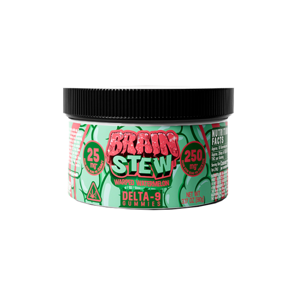 Haze Brain Stew Warped Watermelon - Delta 9 Gummies - Just Delta Store